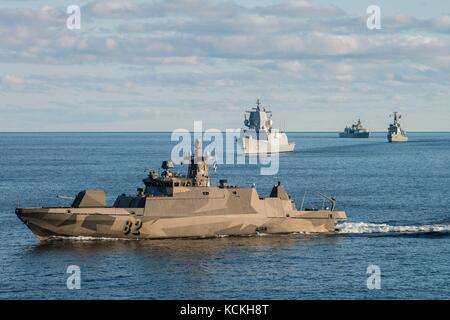 The Finnish Navy Hamina-class fast-attack missile craft boat FNS Hanko ...
