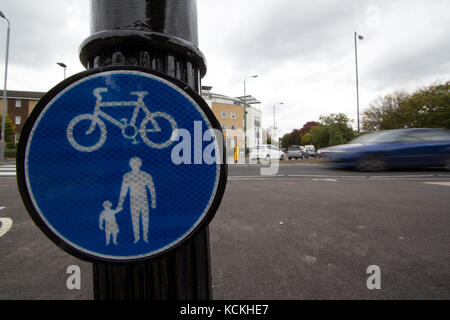 Cycle Network Signing, Sustrans Shared pedestrian and cycle paths signs ...