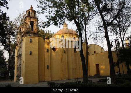 Coyoacán, México. The historic centre of Coyoacan, a traditional and ...