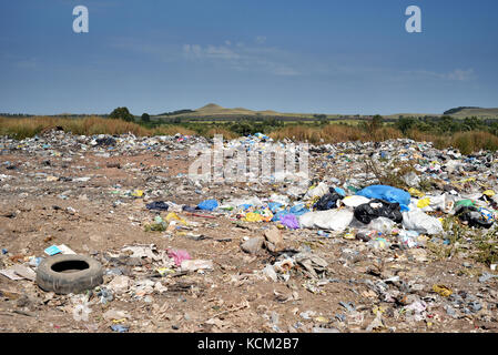 Typical rubbish landfill site considered to be the best way of ...