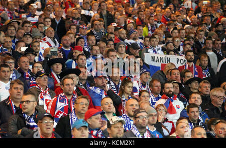 Slovakia fans during the 2018 FIFA World Cup Qualifying, Group F match ...