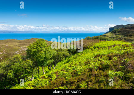 The Applecross hills on the Scottish mainland across the Inner Sound ...