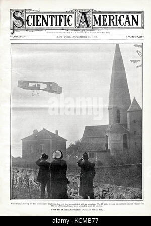 The 1908 Farman aeroplane, an early aircraft, known for its pioneering ...