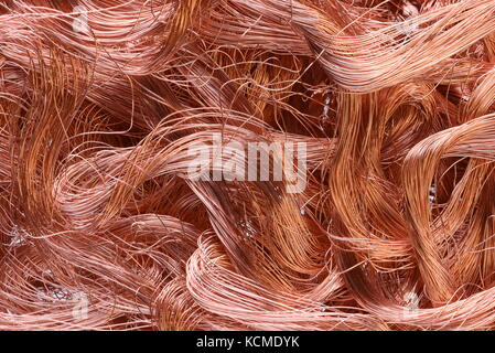 Copper wire secondary raw material Stock Photo - Alamy