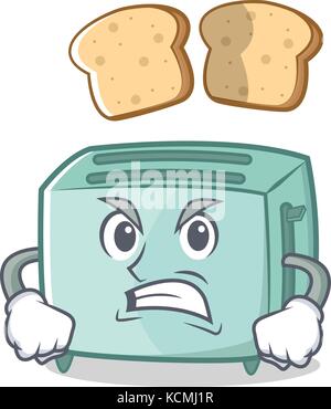 Bread cartoon drawing style with angry face Stock Vector Image & Art ...
