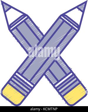 pencils colors school tool object design Stock Vector Image & Art - Alamy