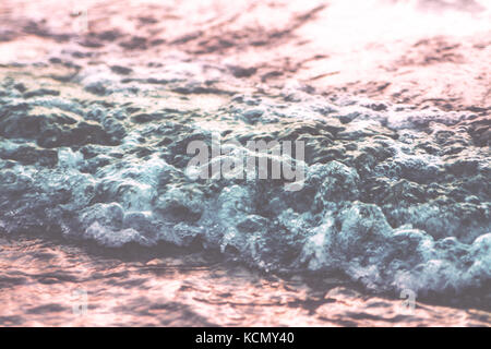 Soft Sea Swash Wave On A Beach Stock Photo - Alamy
