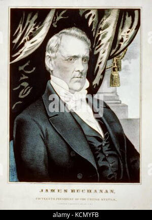 A historical image of James Buchanan, the 15th President of the United ...