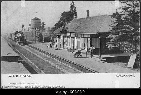 Aurora Ont GTR station Stock Photo - Alamy