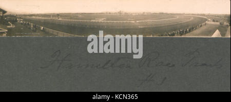 A historical photograph of Hamilton Race Tracks, showing a scene from ...
