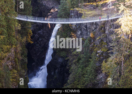 Elk Falls Suspension Bridge over Elk Falls Canyon provides incredible ...