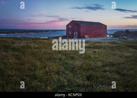 Sunset, Historic Fishing Site, Broom Point, Gros Morne National Park ...