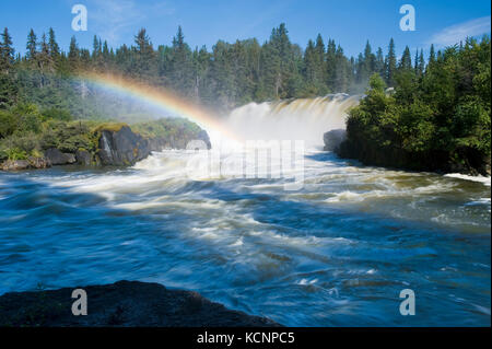 Pisew Falls, Pisew Falls Provincial Park, along the Grass River ...