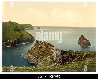 Map of Boscastle Stock Photo - Alamy