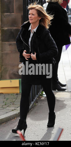Coronation Street actress Jane Danson and husband Robert Beck arrive ...
