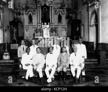 Philippines, 1898. Filipino heroes of independence. Seated, Pedro ...