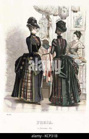 This 1885 illustration from the Swedish fashion magazine 'Freja ...