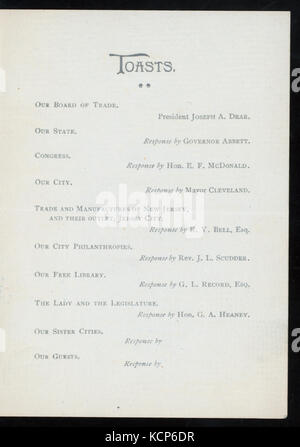 ANNUAL DINNER (held by) BOARD OF TRADE OF THE CITY OF TORONTO (at ...