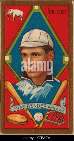 Chief Bender, Philadelphia Athletics, baseball card portrait Stock Photo - Alamy