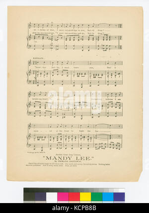 Cover art for the song 'Good-bye Dolly Gray', depicting a farewell ...