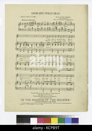 The song 'Good-bye Dolly Gray,' linked to Hades registration numbers ...