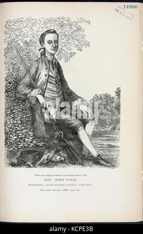 Governor John Page of Virginia, a prominent 18th-century American ...