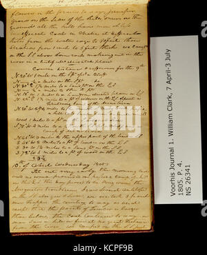 An entry from the Clark Family Collection, documenting a journal entry ...