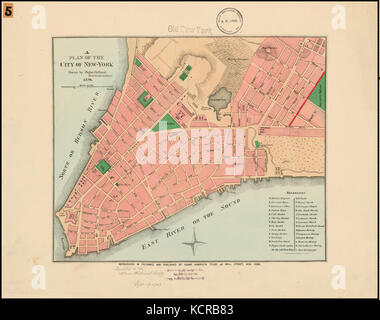 Map of New York City. 1776 Stock Photo - Alamy