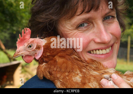 Jane Howorth of the Battery Hen Welfare Trust Stock Photo - Alamy