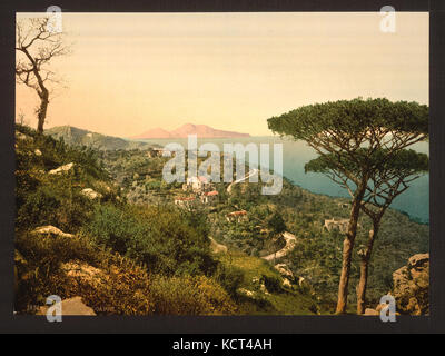 From Mount Sorrento, Capri Island, Italy Stock Photo - Alamy