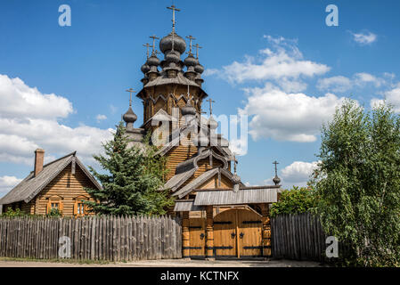 The wooden monastery of All Saints in Sviatohirsk Lavra, Donetsk Region ...