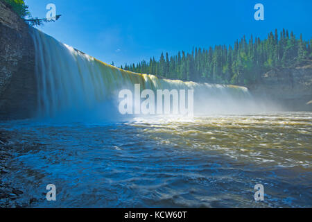 Canada, Northwest Territories. Kakisa River at Lady Evelyn Falls ...