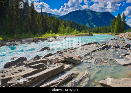 Numa Falls om the Vermillion River and the Canadian Rocky Mountains ...