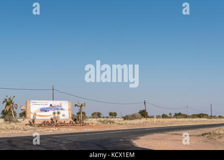 UPINGTON, SOUTH AFRICA - JULY 6, 2017: Two anglers at Die Eiland (the ...