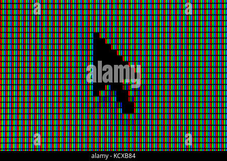 RGB Led Diodes of a Computer Screen / Pixels Macro Stock Photo - Alamy