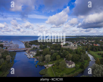 beautiful aerial view of Pirita river in Tallinn, Estonia Stock Photo ...