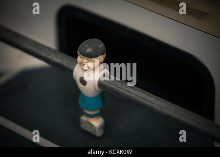 Goal keeper tabletop soccer football Stock Photo - Alamy