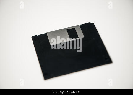 Old Vintage Computer Floppy Disc Isolated on White Background Stock ...