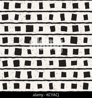 Seamless background of geometric shapes. Freehand illustration Stock ...