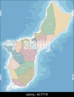 Territories of the United States, political map of subnational ...