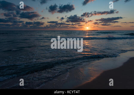 Falasarna beach in sunset. Falassarna is one of the best beaches in ...