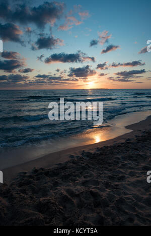 Falasarna beach in sunset. Falassarna is one of the best beaches in ...