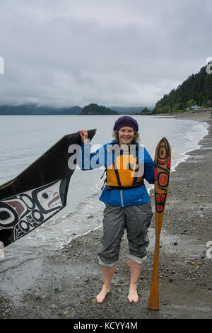 Loo Plex, replica of the Bill Reid cedar canoe, Lootaas, Wave Eater ...