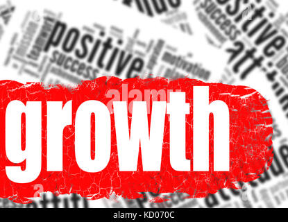 Growth word cloud image with hi-res rendered artwork that could be used ...