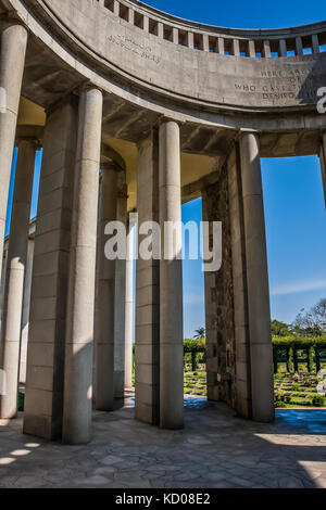 War graves by the Rangoon Memorial at Taukkyan War Cemetery near Yangon ...