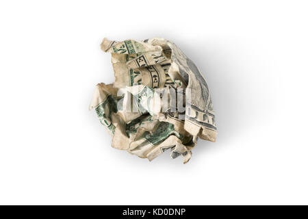 A crumpled up dollar bill Stock Photo - Alamy