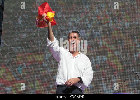 Politic Xavier García Albiol during march to protest the Catalan ...