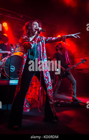 Milan, Italy. 6th October 2017. Rock singer Alteria perform at Legend ...