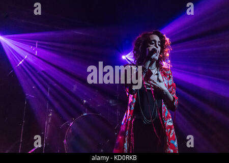 Milan, Italy. 6th October 2017. Rock singer Alteria perform at Legend ...