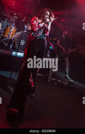 Milan, Italy. 6th October 2017. Rock singer Alteria perform at Legend ...